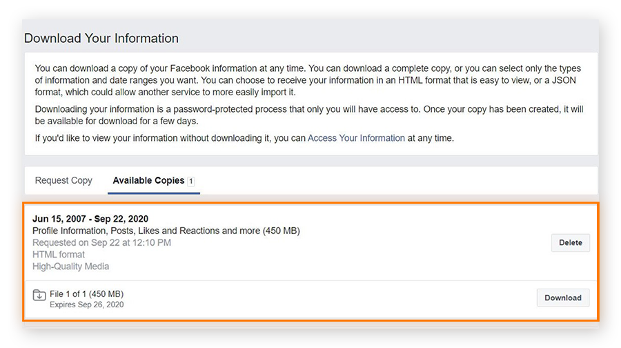 How to Download Your Facebook Data