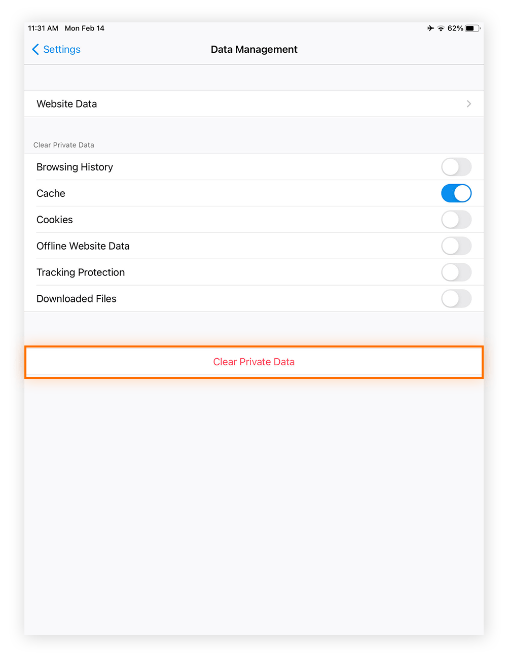 How to Clear Your Cache & Cookies on iPad