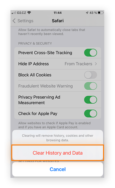 How to Clear Your Cache & Cookies on iPad | Avast