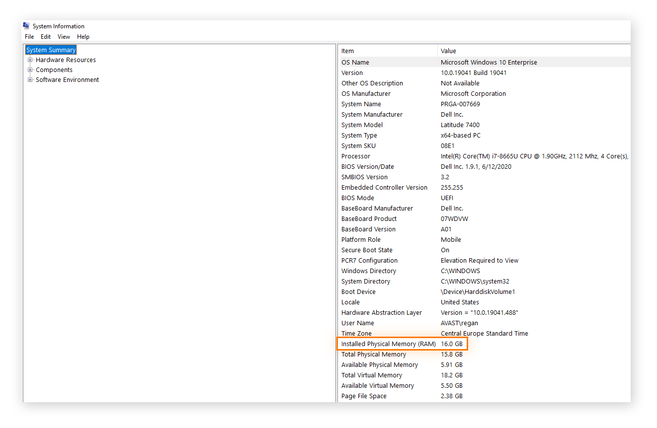 How to Check How Much RAM I Have | Windows 10 & 7 | Avast